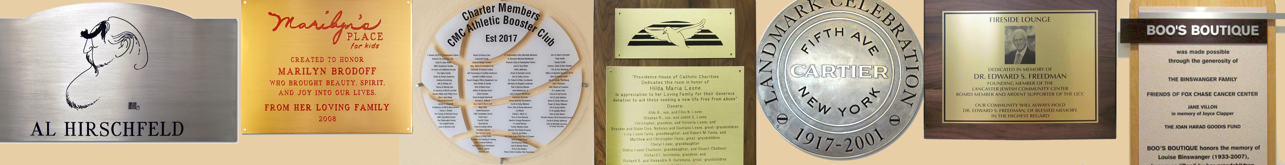 Misc. Plaques Designs by W.E. Baum